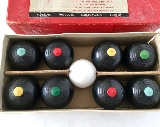 Vintage Carpet Bowls, BIAS, Toy Indoor Bowls, Duperite, Junior ...