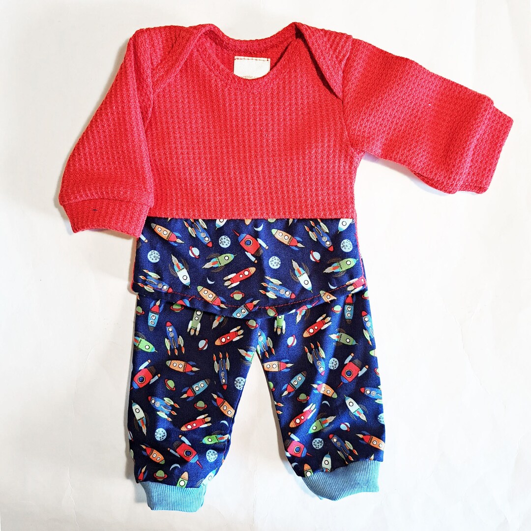 Preemie-yums Rocket Print Boy's Shirt and Pant - Etsy