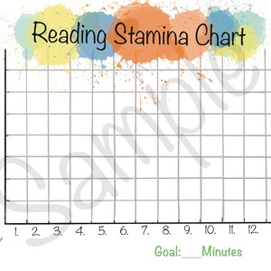 Reading Stamina Chart *DIGITAL Download - Etsy