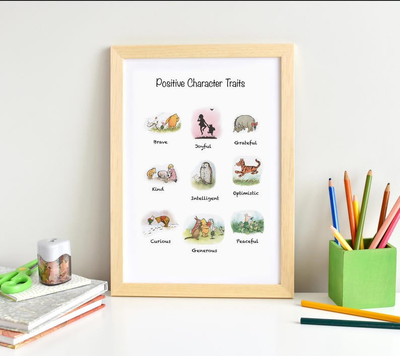 Pooh Positive Character Traits Poster *DIGITAL - Etsy Canada