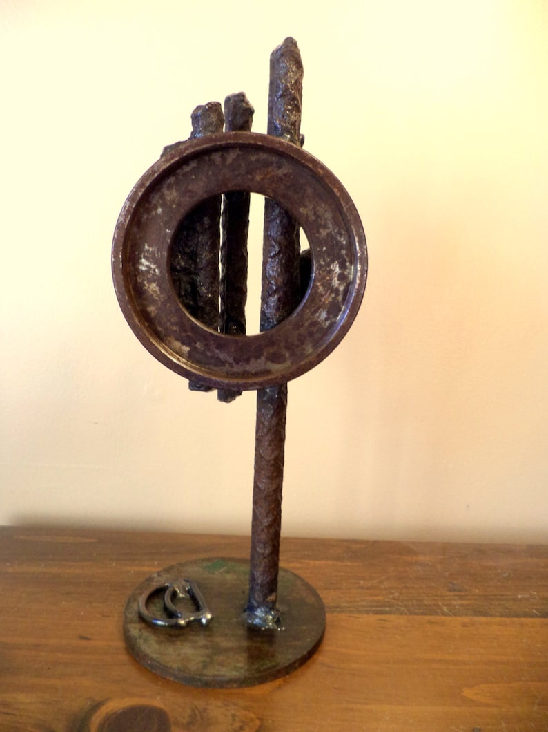 Abstract Recycled Found Metal Sculpture primitve Geometry - Etsy