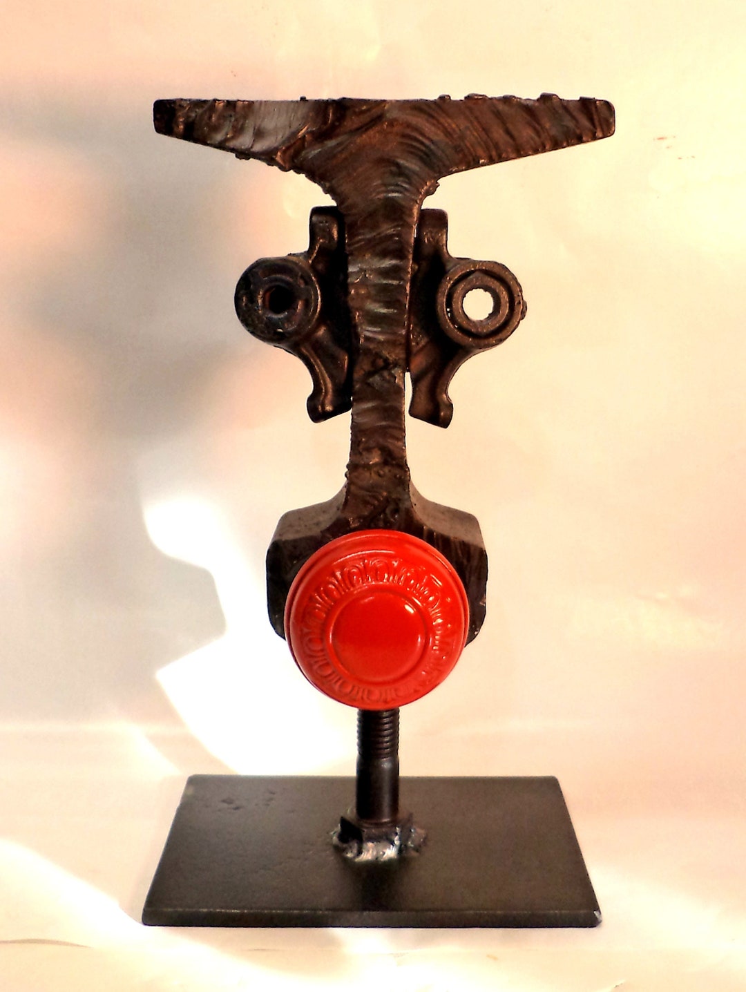 Recycled Welded Scrap Metal Rudolph R-74 - Etsy