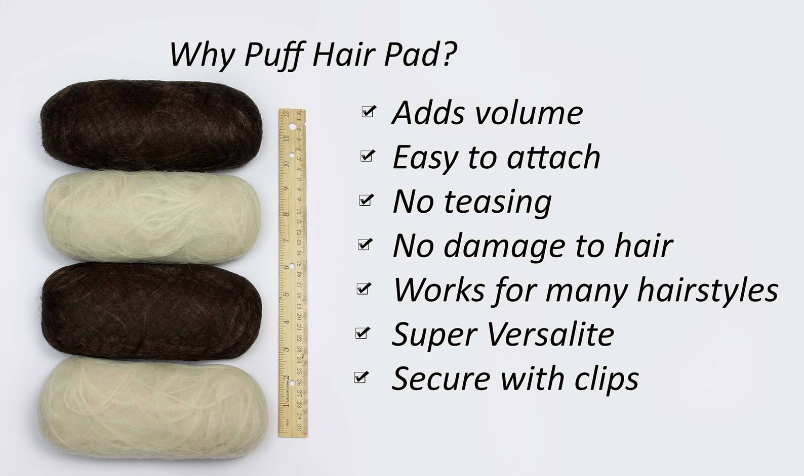 Hair Padding Pad Volume Insert Hair Bump Piece Hair Style Hair - Etsy