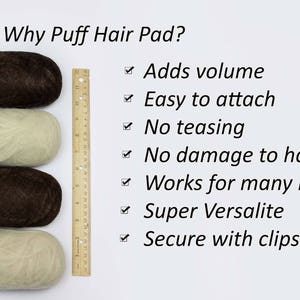 Hair Padding Pad Volume Insert Hair Bump Piece Hair Style Hair Bun - Etsy