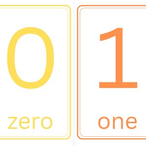 Flashcards for Toddlers & Kids - Numbers / Shapes / Colors - Digital ...