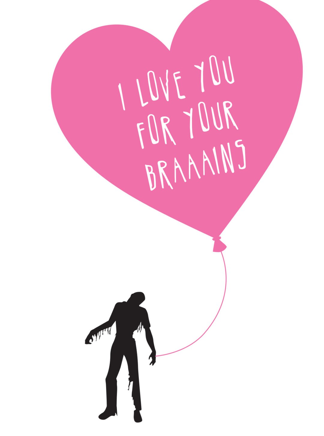 Zombie Valentine Card - Etsy