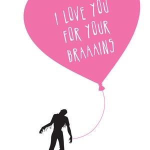 Zombie Valentine Card | Etsy