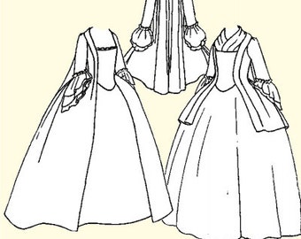 18th Century Dress - Etsy