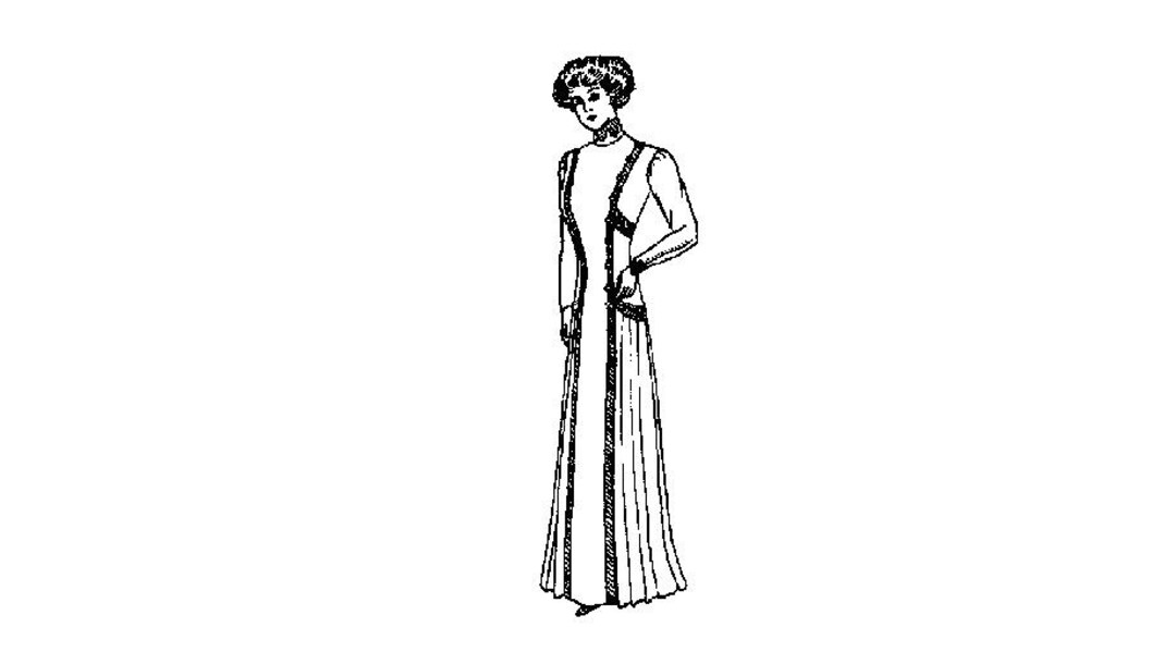 PAC3139 1910 Princess Gown Pattern by Past Patterns - Etsy