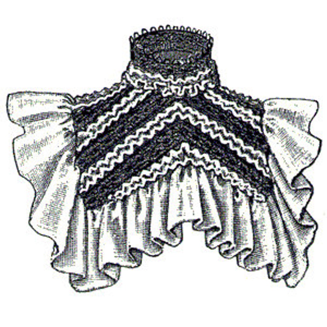 AG1845 1894 Chiffon & Lace Collarette Sewing Pattern by Ageless ...