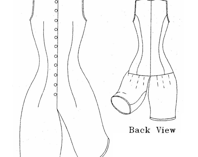 MM18808 1880s-1890s Victorian Combinations Sewing Pattern by Mantua ...