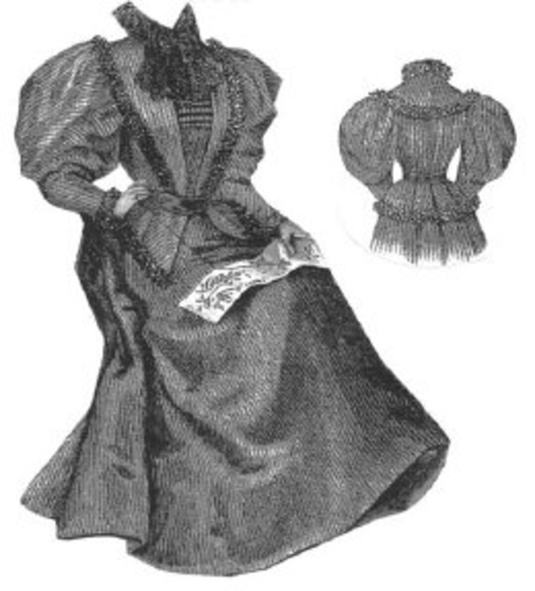 AG1533 1896 Gown for Elderly Lady Sewing Pattern by Ageless Patterns - Etsy