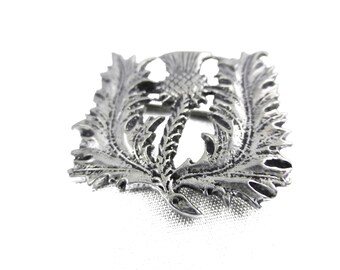 RJ408 Handcrafted Pewter Heavy Scottish Thistle Pin solid Pewter - Etsy