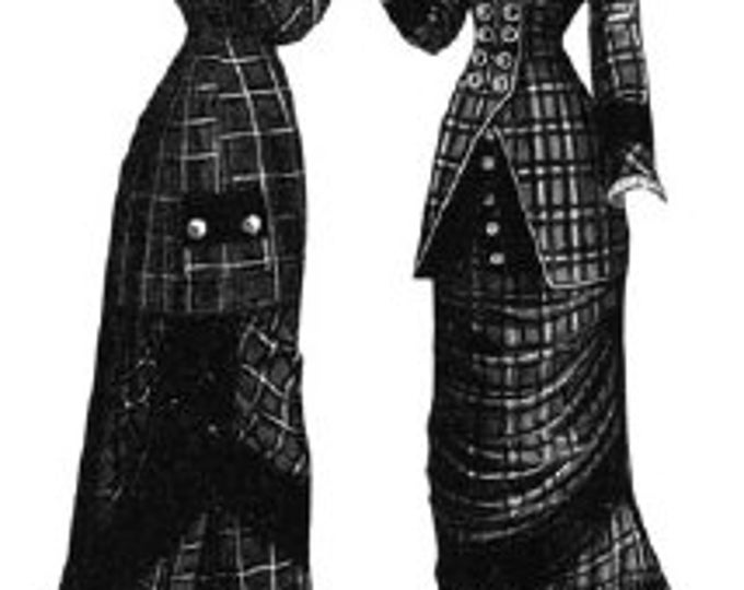 AG1132 1878 Scotch Plaid Dress Sewing Pattern by Ageless Patterns - Etsy