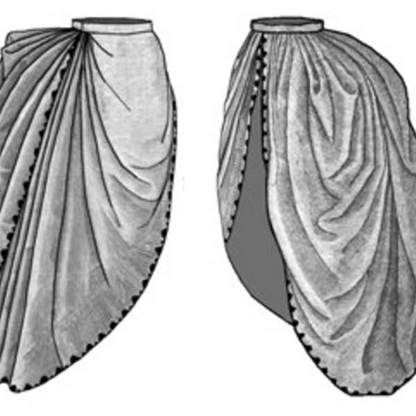Victorian Overskirt Pattern - Etsy