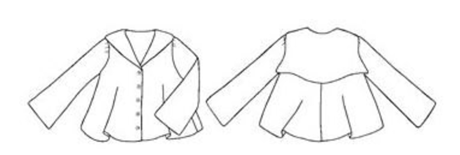 FW270 1910's Metro Middy WWI Era Blouse Sewing Pattern. | Etsy