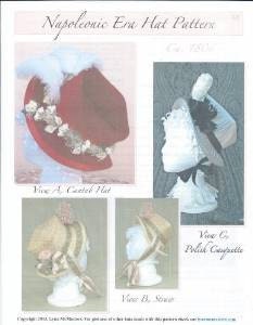 MC55 1806 Napoleonic Era Hat Pattern sewing Pattern Sewing - Etsy UK