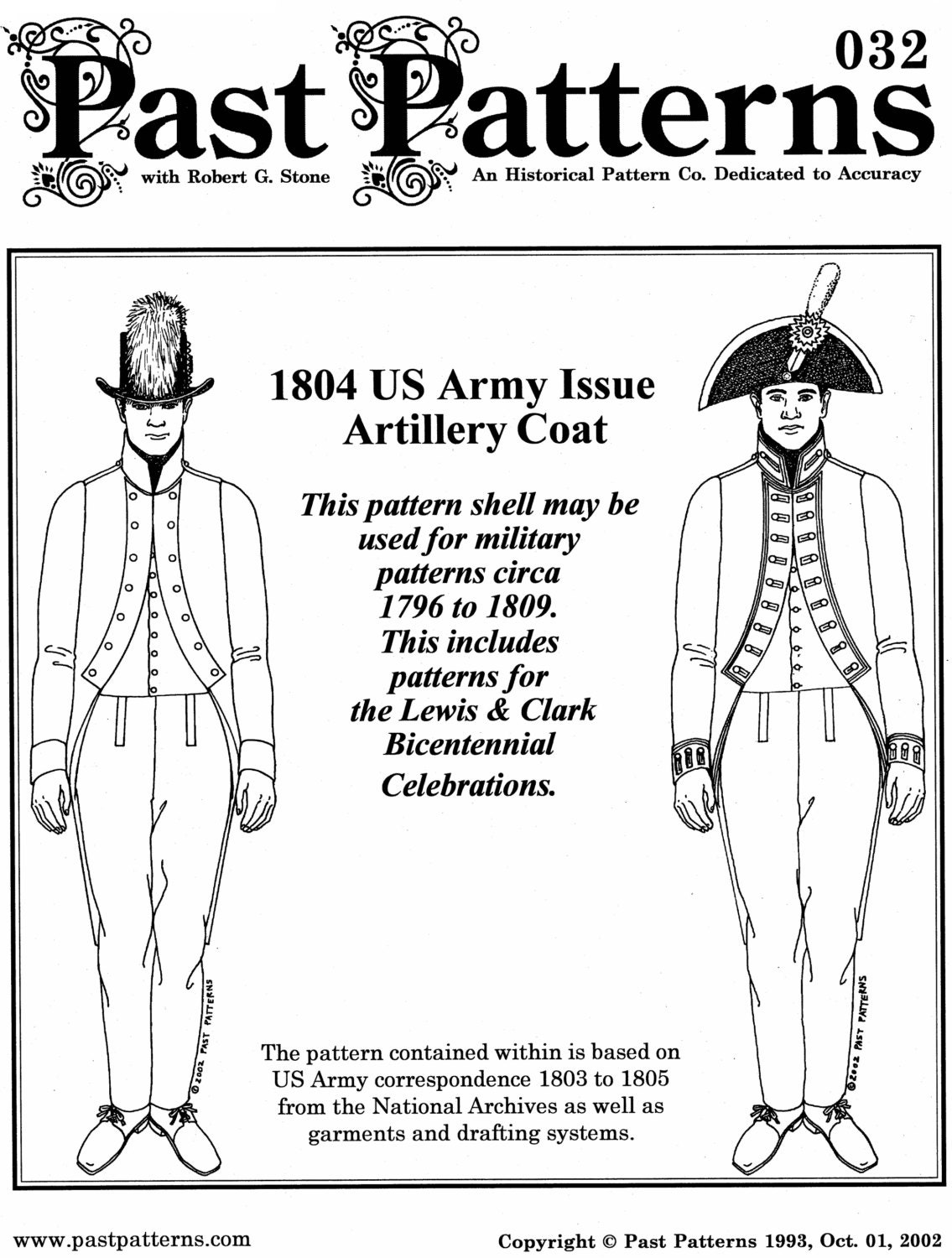 PA032 1804 U.S. Army Issue Artillery Coat Sewing Pattern by - Etsy Norway