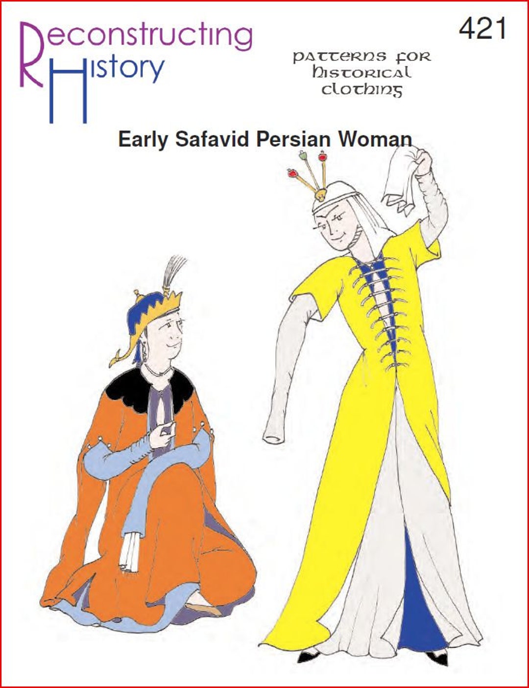 RC421 16th Century Safavid Persian Woman Sewing Pattern by ...