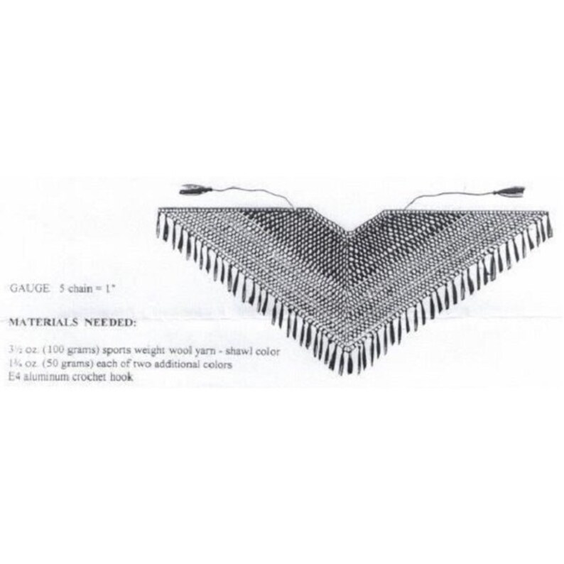 MI0003 1800s Sontag Shawl Crochet Pattern by Miller's | Etsy