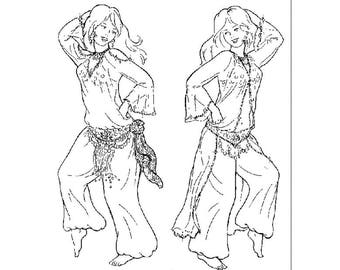 Belly Dance Pattern | Etsy