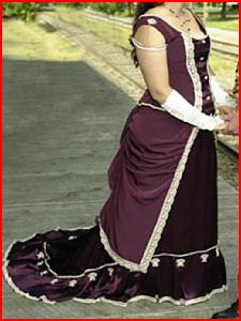 TV328 1880 Split Pannier Overskirt Sewing Pattern by Truly | Etsy