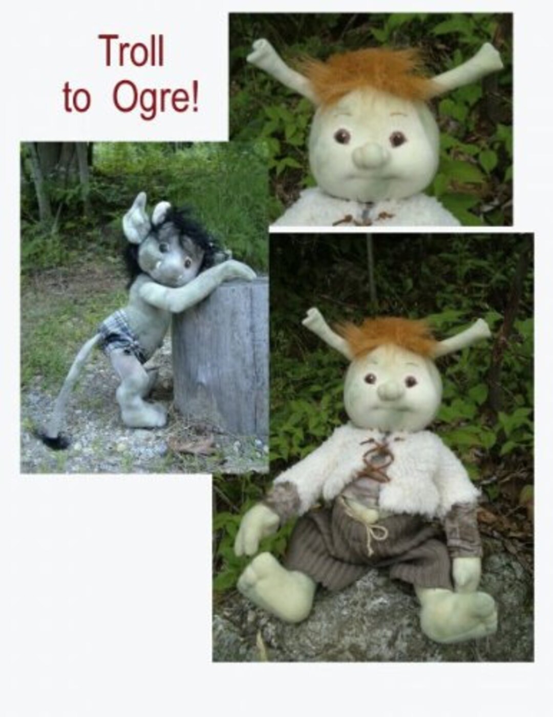 DC108 Troll to Ogre Craft Pattern Suppliment to Troll Tot Craft Pattern ...