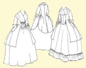 Jrhabit 1770's Riding Habit Sewing Pattern by JP Ryan - Etsy