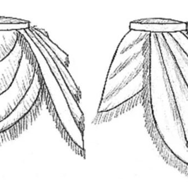 Victorian Overskirt Pattern - Etsy