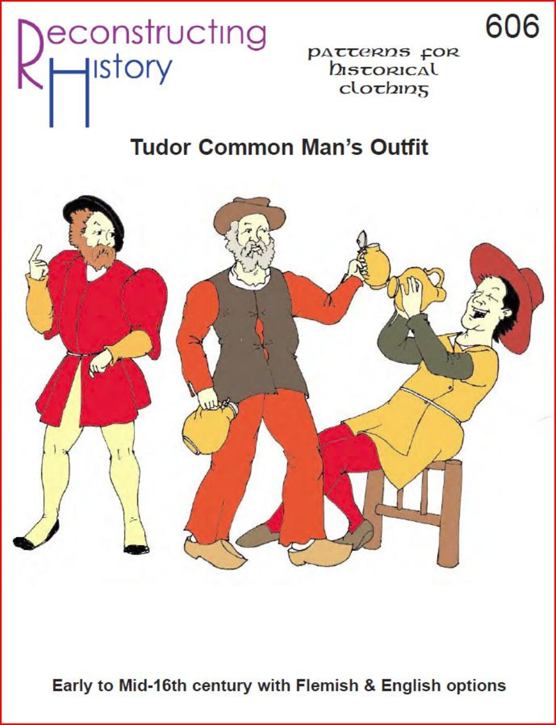 RC606 Tudor Common Man's Shirt, Jerkin, Trousers and Hosen Sewing ...