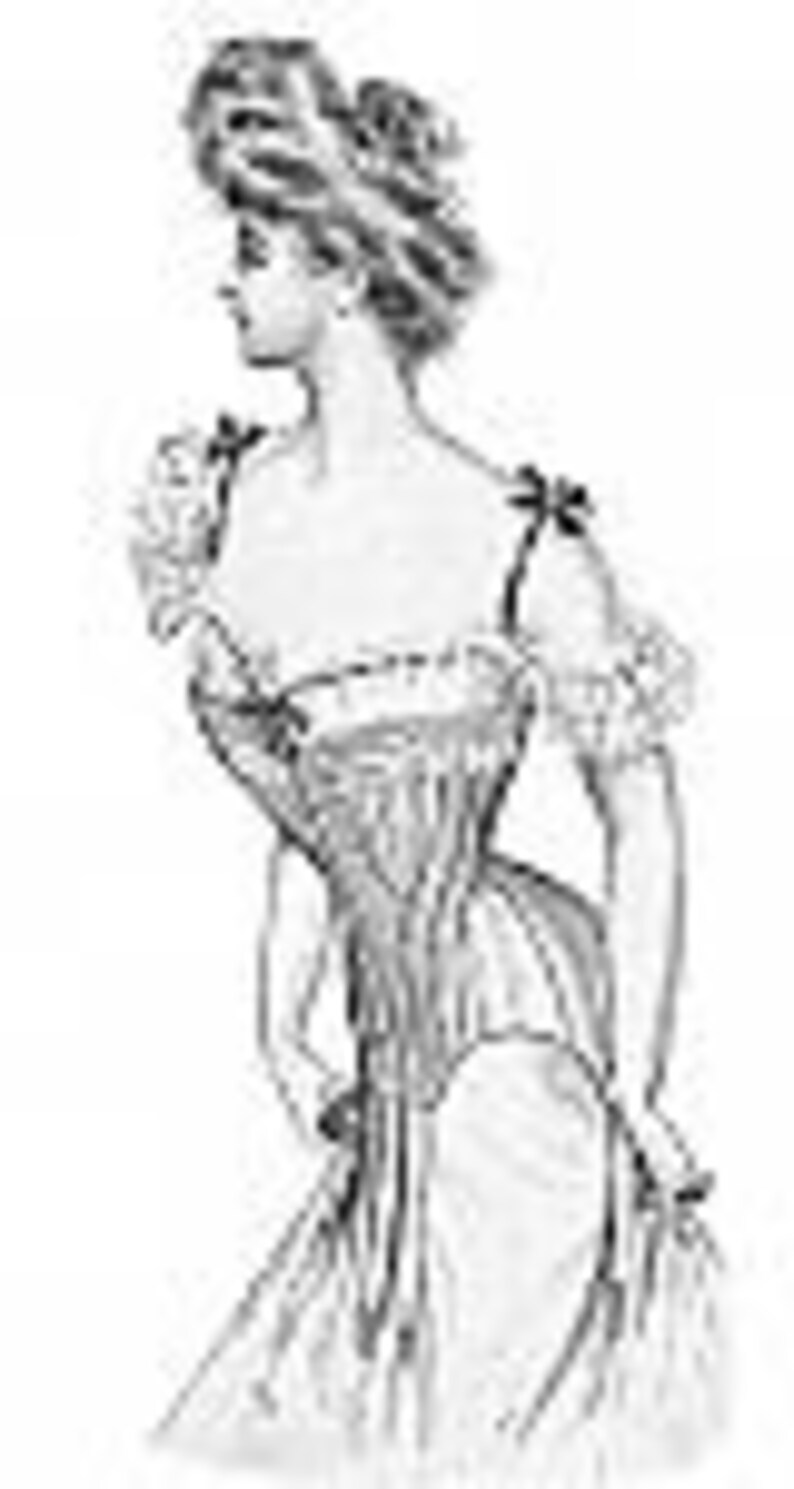 TVE01 1903 Edwardian Corset Sewing Pattern by Truly | Etsy