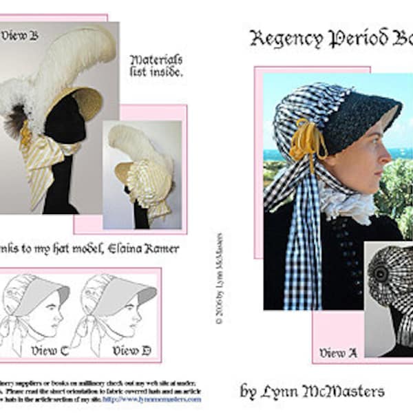 Regency Bonnet - Etsy