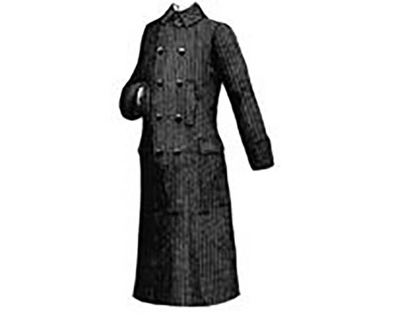 AG1270M 1888 Men's Ulster Overcoat Sewing Pattern by | Etsy