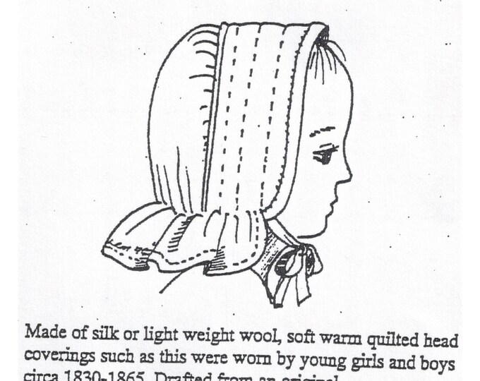 MC48 1877-82 Natural Form Bustle Era Bonnet Sewing Pattern by Lynn ...
