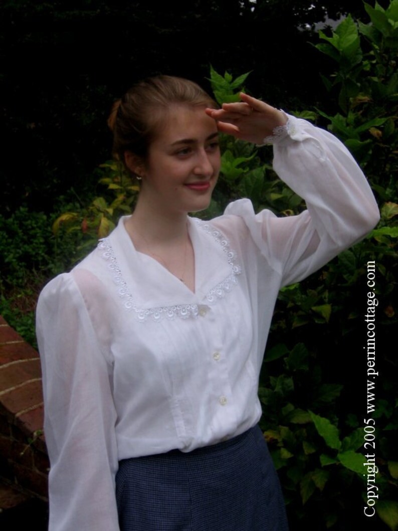 SS114 Romantic Era Blouse Sewing Pattern by Sense & - Etsy