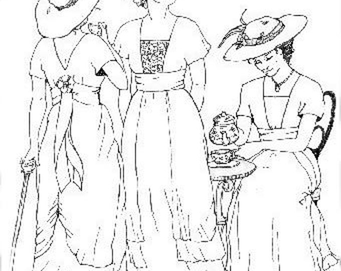 SS106 1910s Tea Gown Sewing Pattern by Sense & Sensibility - Etsy