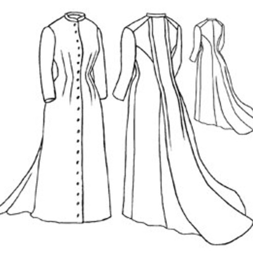 TV225 1878 Fantail Skirt Sewing Pattern by Truly Victorian - Etsy