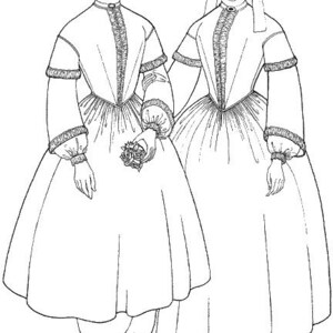 PA811 1851-1853 A Bloomer Costume and the Fashionable Dress Pattern - Etsy