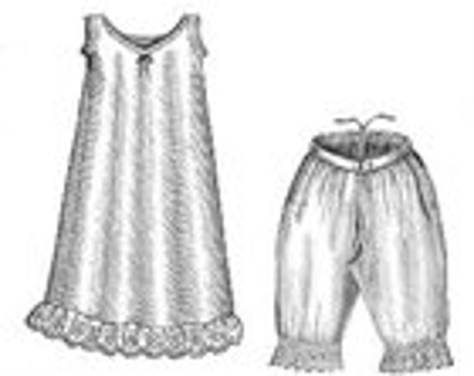 TV102 1885 Chemise and Drawers Sewing Pattern by Truly Victorian - Etsy