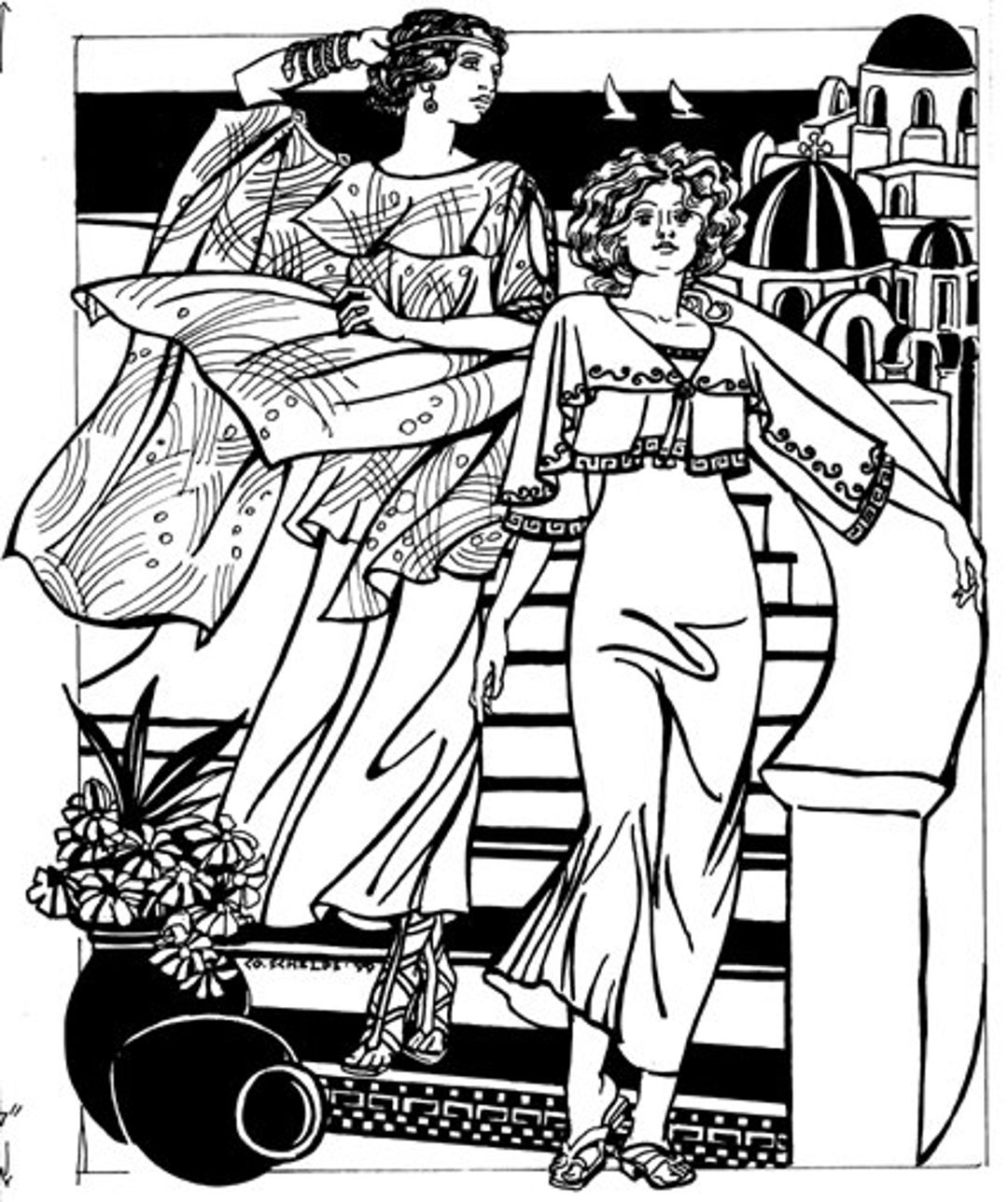 FW266 greek Island Dress Sewing Pattern by Folkwear - Etsy