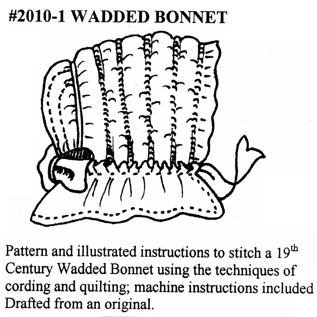 MI2010-1 1800's Wadded Bonnet Sewing Pattern by Miller's Millinery - Etsy