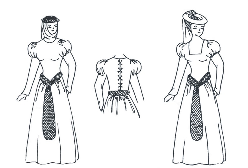 WN107 14th & 15th Century Kirtle Sewing Pattern by Wingeo - Etsy