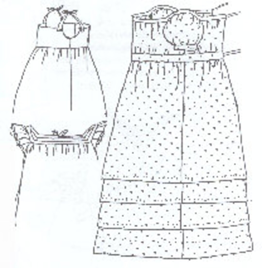 PI310 1838 Girl's Full Body Frock Slip & Pinafore - Etsy