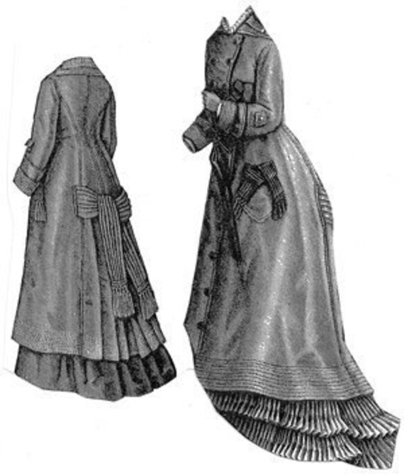 AG1701 1876 Vigogne Traveling Cloak Pattern by Ageless | Etsy