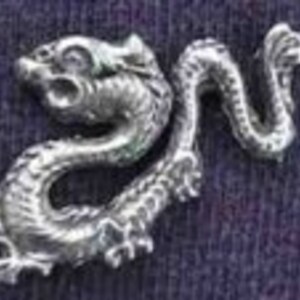 RJ420 Handcrafted Pewter Tibetan Dragon Pin Pewter - Etsy
