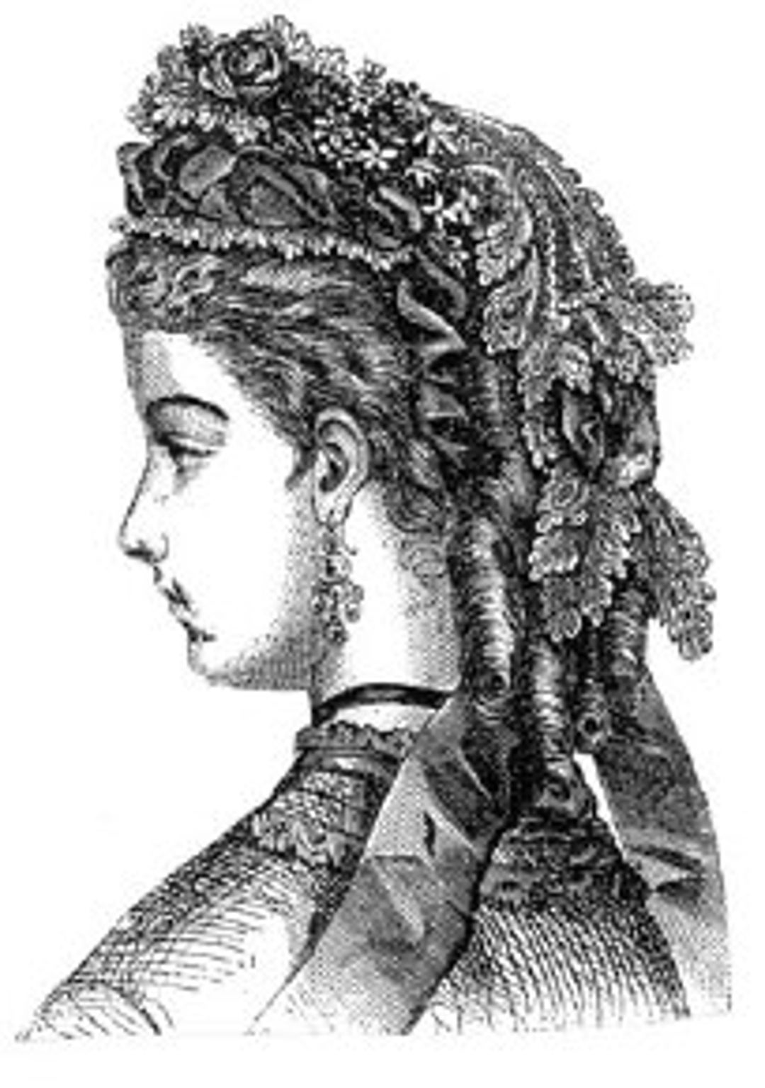 AG1326 1873 Tulle, Lace & Ribbon Cap Sewing Pattern by Ageless Patterns ...