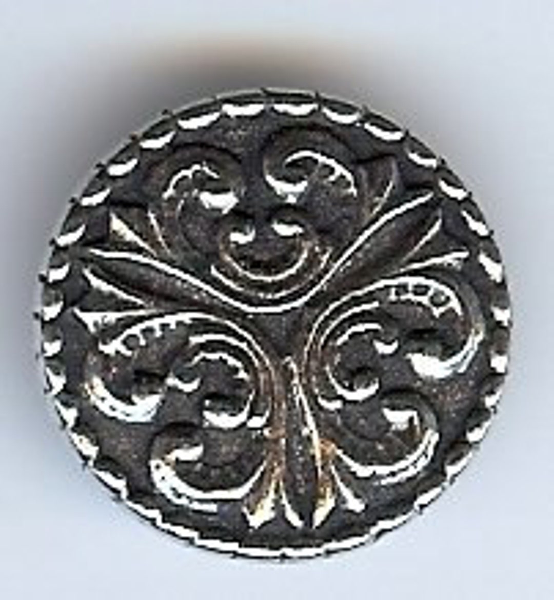 TP140 Large Tele Viking Button Solid Pewter - Etsy