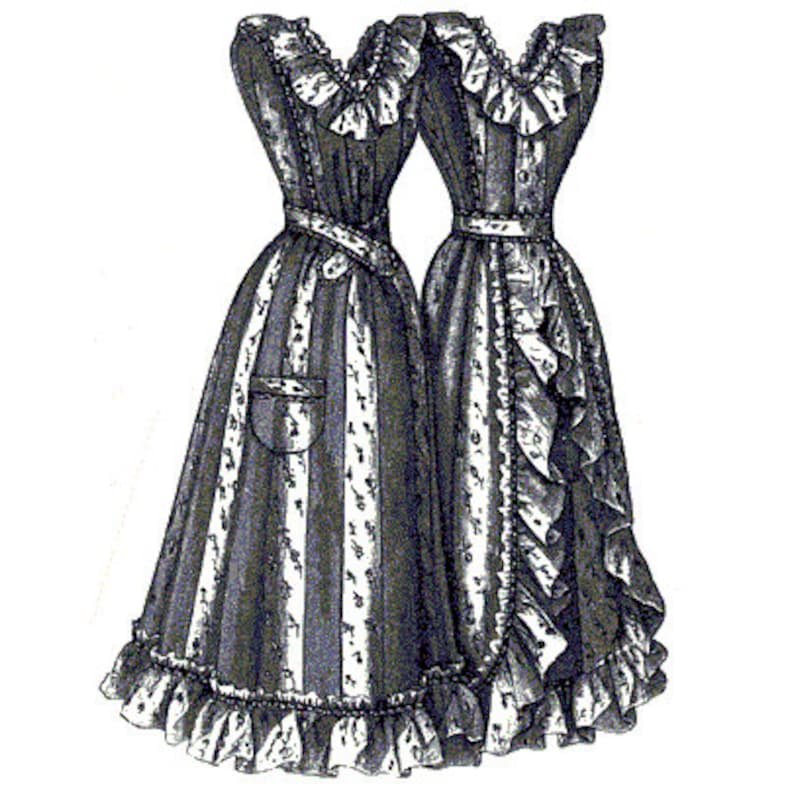 Victorian Edwardian Apron, Maid Costume & Patterns