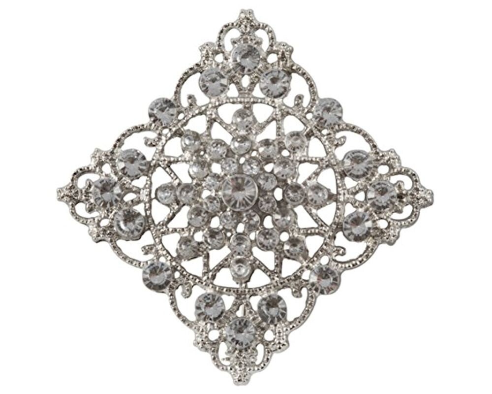 BCB80820-13 or BCB80820-9 Decorative Diamond Shaped Brooch | Etsy