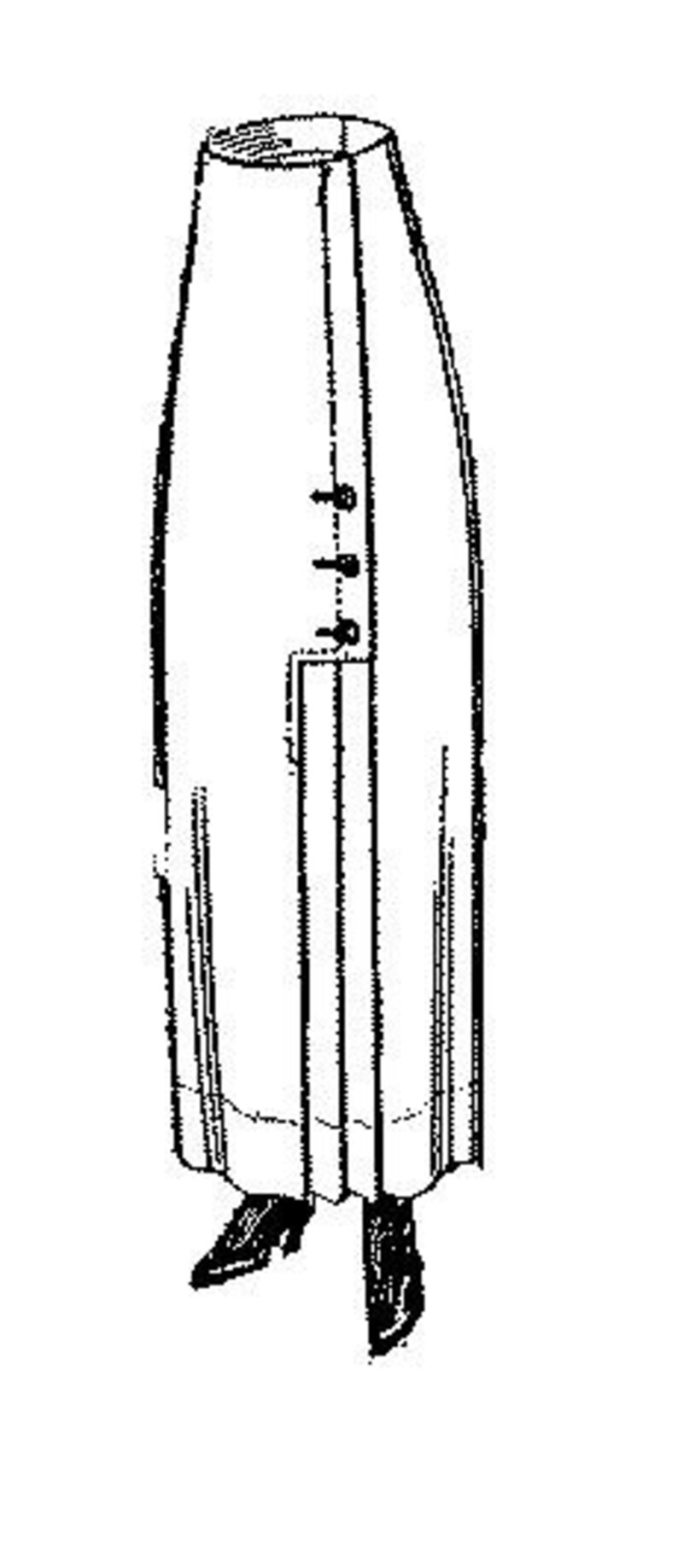 PAC4795 1911-12 Ladies' Five-gored Skirt Pattern by Past - Etsy